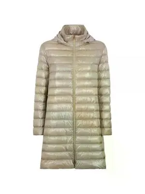 Herno Quilted Zip-up Parka With Detachable Hood - Neutrals