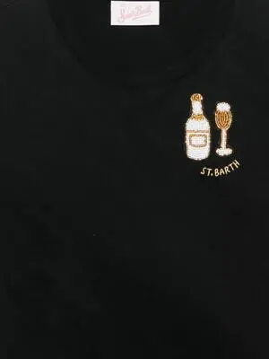 MC2 SAINT BARTH Emilie Embellished T-shirt