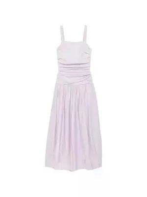 TELA Ruched Tie-back Dress