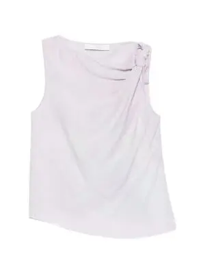 TELA Asymmetric Knot Top - Purple