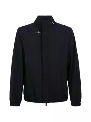 FAY Travel Hook-detail Jacket - Blue