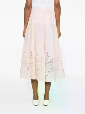 FORTE_FORTE Broderie Anglaise Cotton Midi Skirt