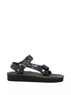 ARIZONA LOVE Trekky Embroidered Sandals - Blue