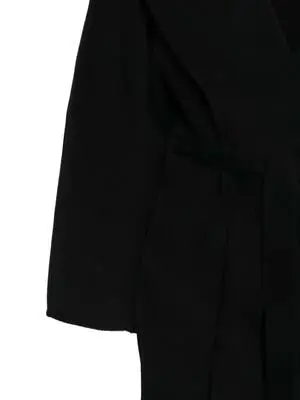 Alberta Ferretti Belted Hooded Coat