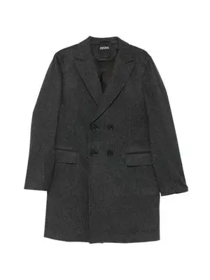 Zegna Double-breasted Coat - Grey