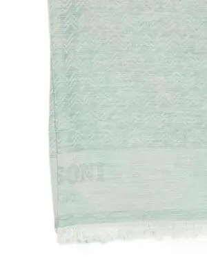 Missoni Zigzag-knit Fringed Scarf
