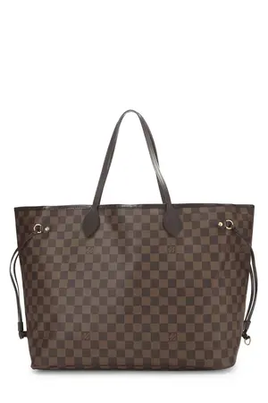 LOUIS VUITTON Damier Ebene Neverfull Tote