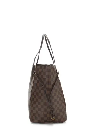 LOUIS VUITTON Damier Ebene Neverfull Tote