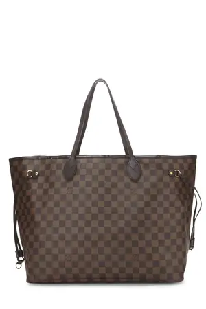 LOUIS VUITTON Damier Ebene Neverfull Tote