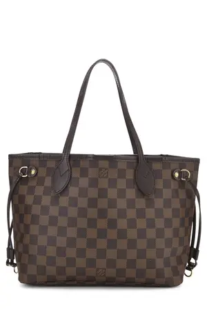 LOUIS VUITTON Damier Ebene Neverfull Tote