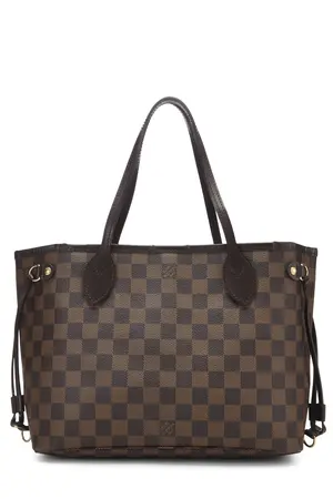 LOUIS VUITTON Damier Ebene Neverfull Tote