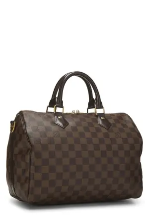 LOUIS VUITTON Damier Ebene Speedy Bandouliere Bag 30