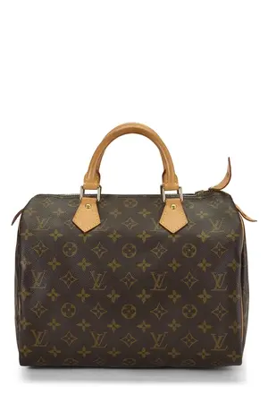 LOUIS VUITTON Monogram Speedy Top Handle Bag 30 - Brown