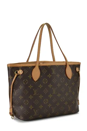 LOUIS VUITTON Monogram Neverfull Tote - Brown