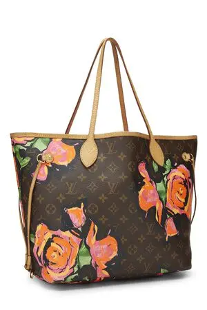 LOUIS VUITTON Stephen Sprouse X Monogram Roses Neverfull Tote