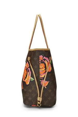 LOUIS VUITTON Stephen Sprouse X Monogram Roses Neverfull Tote