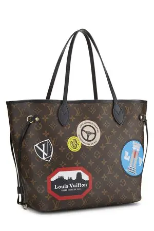 LOUIS VUITTON Monogram World Tour Neverfull Tote - Brown