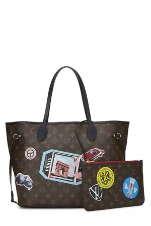 LOUIS VUITTON Monogram World Tour Neverfull Tote - Brown