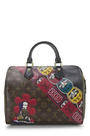 LOUIS VUITTON Monogram Kabuki Speedy Top Handle Bag 30 - Brown