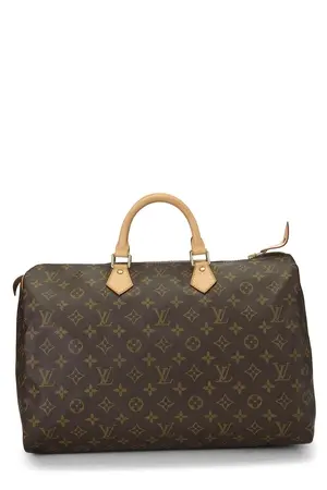 LOUIS VUITTON Monogram Speedy Top Handle Bag 40