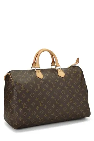 LOUIS VUITTON Monogram Speedy Top Handle Bag 40