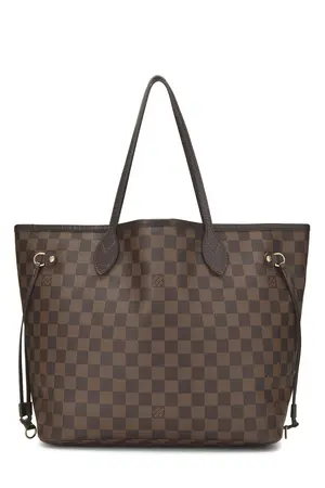 LOUIS VUITTON Damier Ebene Neverfull Tote - Brown
