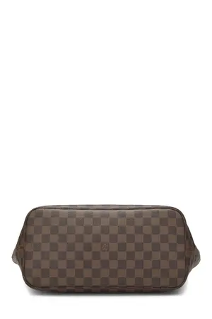 LOUIS VUITTON Damier Ebene Neverfull Tote - Brown
