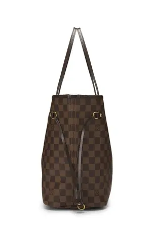 LOUIS VUITTON Damier Ebene Neverfull Tote - Brown