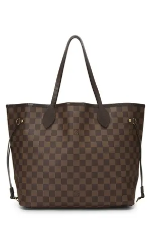 LOUIS VUITTON Damier Ebene Neverfull Tote - Brown