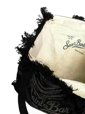 MC2 SAINT BARTH Zebra Print Embellished Tote Bag