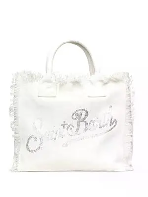 MC2 SAINT BARTH Embellished Tote Bag - White