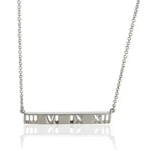 Tiffany & Co. Sterling Silver Atlas Bar Pendant Necklace - Sterling_silver