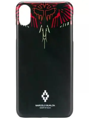 COUNTY OF MILAN Geometric Wings Iphone Xs Max Case - Black