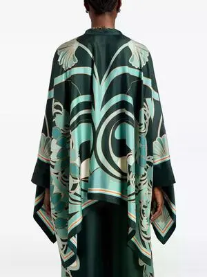 La DoubleJ Floral Print Silk Shirt - Green