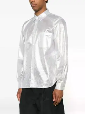 Comme Des Garçons Perforated-mesh Shirt