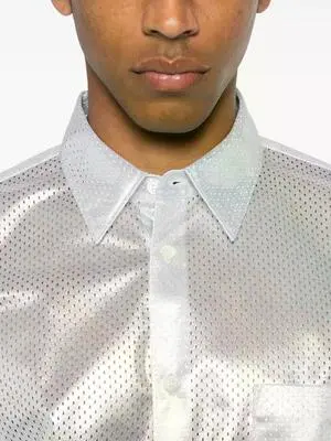 Comme Des Garçons Perforated-mesh Shirt