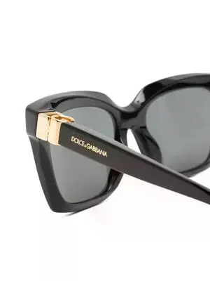 Dolce & Gabbana Logo Plaque Square-frame Sunglasses