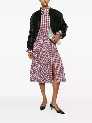 N°21 Check Pleated Skirt