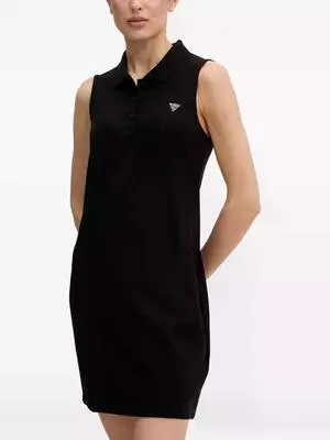 Guess Rhinestone Embellished Sleeveless Mini Dress - Black