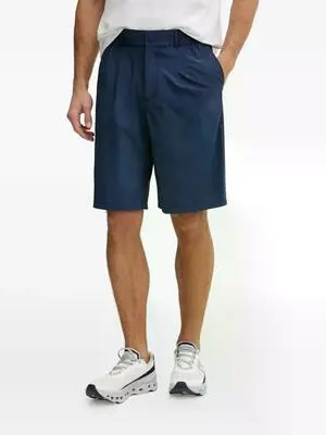 Guess Logo Print Tailored Shorts - Blue