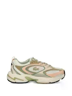 Lacoste Panelled Logo-patch Sneakers - Neutrals