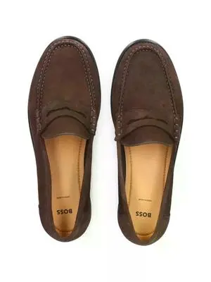 BOSS Penny Loafers In Suede