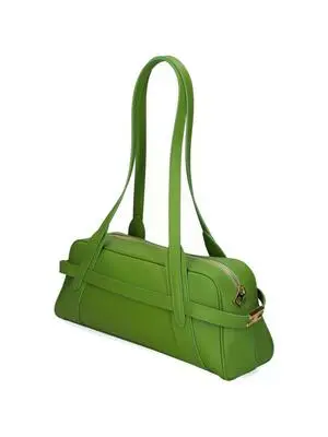 Elisabetta Franchi Leather Shoulder Bag With Padlock Detail
