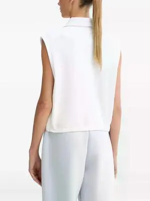 Guess Sleeveless Polo Shirt With Drawstring Hem