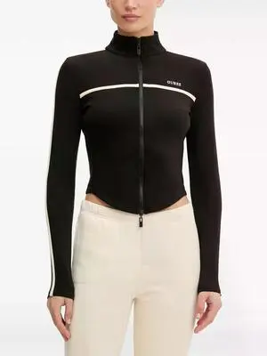 Guess Contrast Stripe Track Jacket - Black