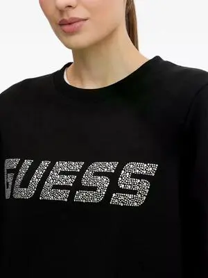 Guess Embellished Cropped Sweatshirt