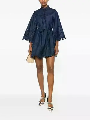 Zimmermann Broderie Anglaise Belted Dress