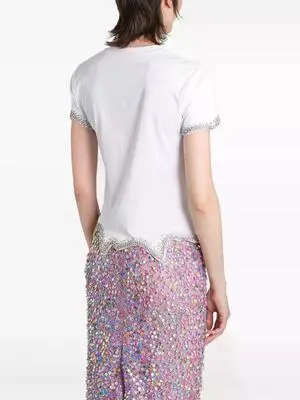 Costarellos Embellished Scalloped T-shirt