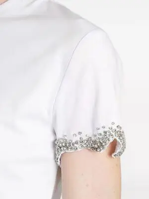 Costarellos Embellished Scalloped T-shirt