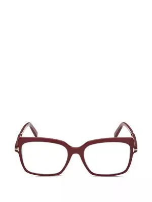 TOM FORD T-logo Square-frame Glasses